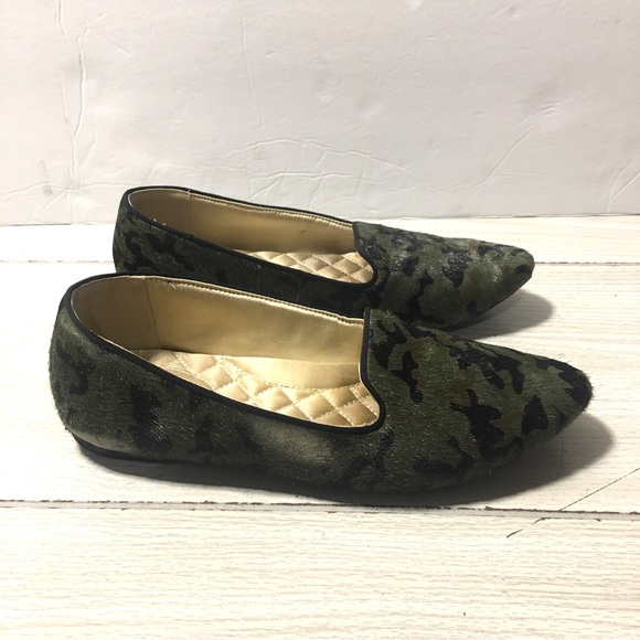 Birdies | Shoes | Birdies Calf Hair Slippers Loafers Slipon Womens Size ...
